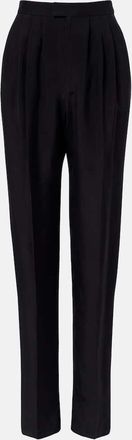 Saint Laurent Gerade Hose aus Seide
