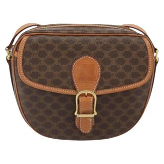 Celine Sac bandouli&egrave;re en toile vintage Pre-owned - Femme - Pre-owned - Brun - Taille: ONE Size