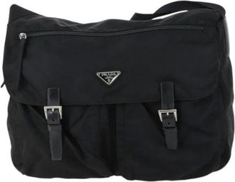 Prada unisex, Pre-owned, Noir, Taille: ONE Size Sac bandouli&egrave;re en nylon Pre-owned