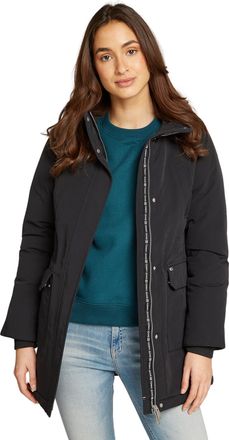 Tommy Jeans Damen Parka mit Kapuze, Schwarz (Black), XXS