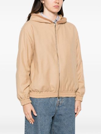 Herno Hooded Nylon Jacket - Camel