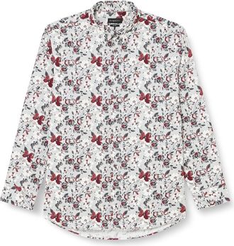 Bugatti Oberteile-Herren-Freizeithemd 1:1 Arm