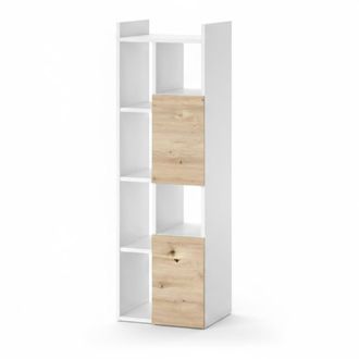 Vicco Badschrank Wei&szlig; Alf 36x117x36 cm - W&auml;scheschrank, Mehr Stauraum ohne Bodenfl&auml;che zu nutzen