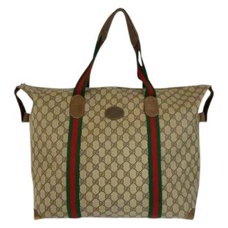 Gucci unisex, Pre-owned, Beige, Taille: ONE Size Sac fourre-tout GG Supreme Pre-owned