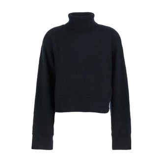 Michael Kors Femme, Pulls, Noir, Taille: 40 FR Pull Crop Dolman Noir