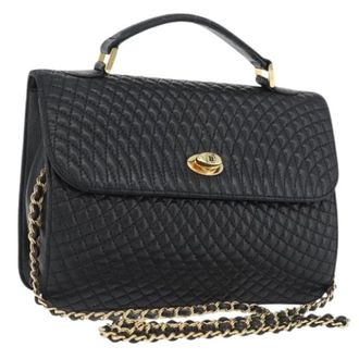 Bally Sac bandouli&egrave;re en cuir Pre-owned - Femme - Pre-owned - Noir - Taille: ONE Size