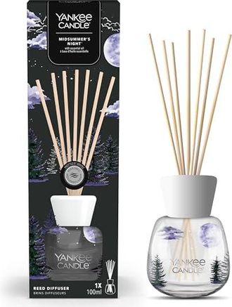 Yankee Candle Company Signature Diffusor mit Rattanstäbchen | Midsummers Night | 100ml | bis zu 10 Wochen Duft | Recycelbare Verpackung | Perfekte Geschenke für Frauen