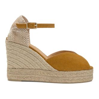 Castaner Femme, Chaussures, Jaune, Taille: 41 EU Sandales À Talon Compensé DE 11 CM