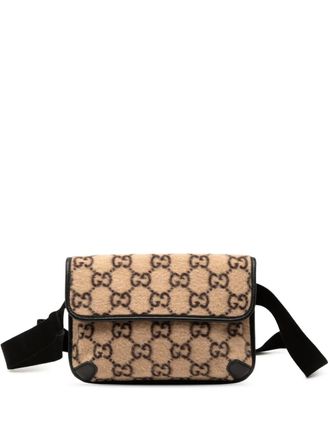 Gucci 2000-2015 Slim G&uuml;rteltasche mit GG - Braun