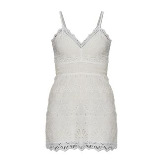 LoveShackFancy Loveshackfancy, Femme, Robes, Blanc, Taille: 40 FR Peppy Cotton Dress