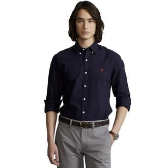 Ralph Lauren Chemise Oxford Slim Fit, bleu marine, XL