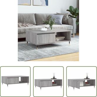 vidaXL Wohnzimmertisch - Couchtisch Grau Sonoma 90x60x35 cm Holzwerkstoff