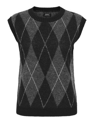 Only Onlrhombus Harlequin Vest KNT Noos