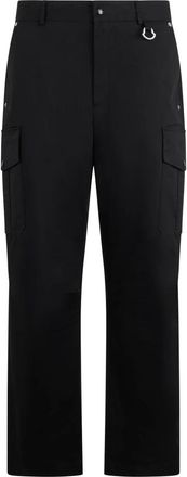 Moncler Homme, Pantalons, Noir, Taille: XL Pantalon Cargo en Coton Stretch