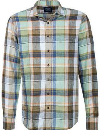 Olymp Gekariertes Langarmhemd - - Shirts - Damen - Mehrfarbig - XL