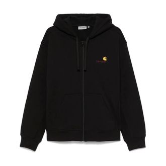 Carhartt Work in Progress Homme, Sweatshirts et sweats &agrave; capuche, Noir, Taille: 2XL Hooded American Script Jacket
