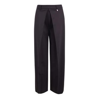 Giuseppe Di Morabito High-Waisted-Hosen mit Bundfalten - - Trousers - Damen - Schwarzk - M
