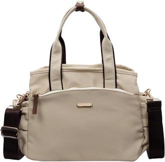 Generic Sac &agrave; bandouli&egrave;re en nylon de couleur unie avec fermeture &eacute;clair sur le dessus, sangles r&eacute;glables, sac &agrave; bandouli&egrave;re de grande capacit&eacute; pour voyage, s