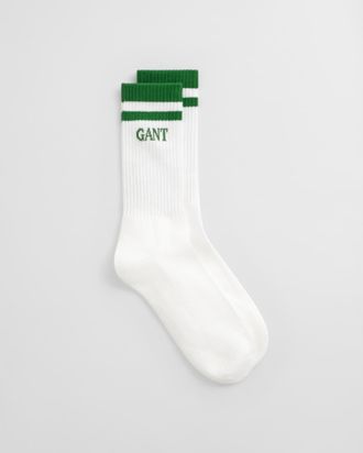 GANT Herren Gestreifte Sportsocken mit Kontraststreifen (43-45) GRASS Grün