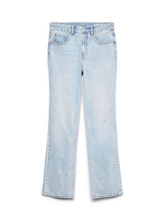 Vero Moda Jean Coupe Droite VMTESSA pour Femme, Taille Haute, Coupe Droite, Bleu Jeans Clair, 30W / 32L
