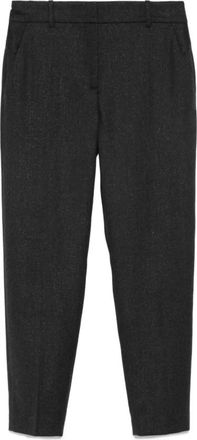 Eleventy Femme, Pantalons, Noir, Taille: 40 FR Pantalon en m&eacute;lange de laine