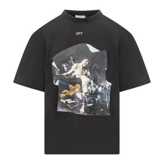 Off-white Homme, Tops, Noir, Taille: S T-Shirt avec Logo