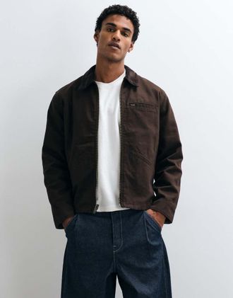 Wrangler Wendbare Utility-Jacke in Braun