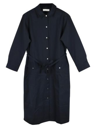 Mackintosh navy cotton shirt dress Size XS