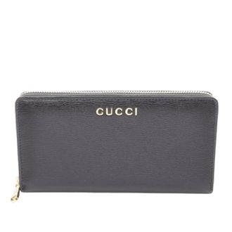 Gucci Portefeuille en cuir pr&eacute;-poss&eacute;d&eacute; - Femme - Pre-owned - Noir - Taille: ONE Size