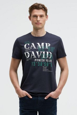 Camp David Rundhalsshirt aus Baumwolle