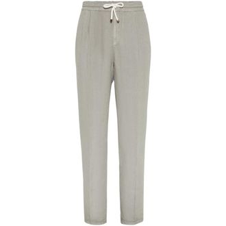 Brunello Cucinelli Leinenhose - - Trousers - Herren - Grau - XL