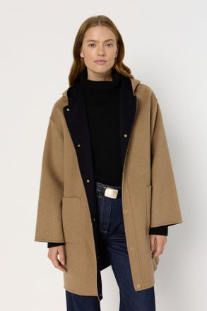 Gerard Darel Manteau r&eacute;versible en laine fine - MONICA - Marine