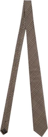 Tom Ford Homme, Accessoires, Multicolore, Taille: ONE Size Cravate caf&eacute; en soie jacquard