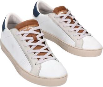 Crime London Low Top Essential, Chaussures de mode unisexe, White Navy Brown, 41 EU