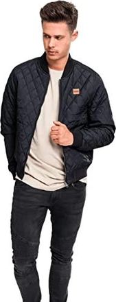 Urban Classics Diamond Quilt Nylon Jacket Veste, Noir (7), S Homme