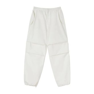 Jil Sander Homme, Pantalons, Blanc, Taille: M Pantalon fusel&eacute; en coton