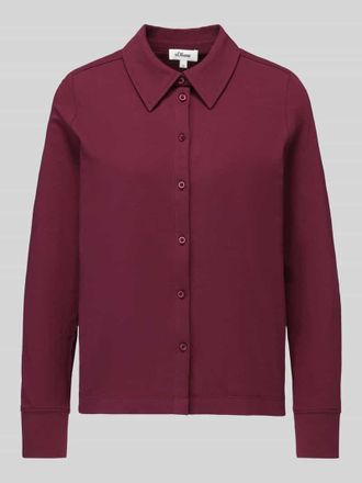 s.Oliver Red Label Regular Fit Langarmbluse aus Baumwoll-Mix