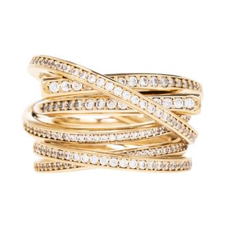 Ferragamo Femme, Accessoires, Jaune, Taille: 52 MM Bague Gancini