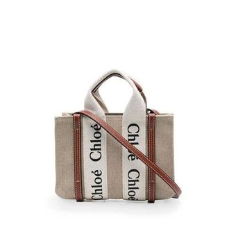 Chlo&eacute; Femme, Sacs, Beige, Taille: ONE Size Sac Beige avec Ruban Signature