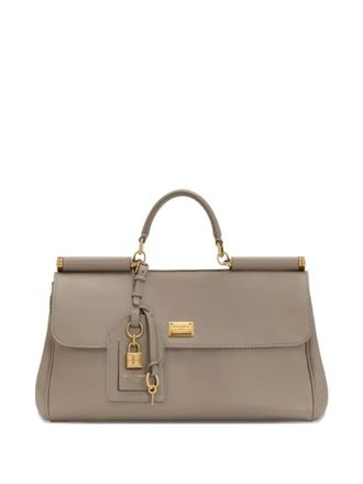 Dolce & Gabbana Hobo Bags - Structured Beige Handbag With Detachable Shoulder - Gr. unisize - in Braun - f&uuml;r Damen