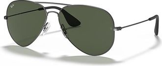 Ray-Ban Rb3558 Sonnenbrillen Schwarz Fassung Gr&uuml;n Glas 58-14