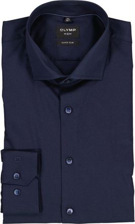 Olymp Herren Hemd blau Slim Fit