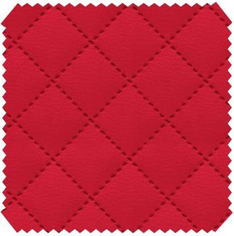 Novely SOLTAU Kunstleder - 3-lagig gesteppter Möbelstoff - Kaschierter Volumen-Polsterstoff mit Karo-Muster - Pflegeleichte Meterware 1lfm | Farbe: 10A Dunke