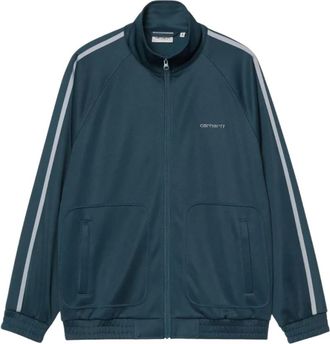 Carhartt Work in Progress Homme, Vestes, Bleu, Taille: S Felpa Cotone e Poliestere