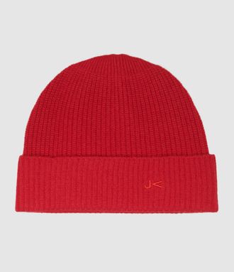 Jeanne Vouland Bonnet Kaleb Laine Cachemire Rouge