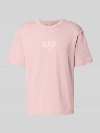 GAP T-Shirt mit Logo und Rundhalsausschnitt