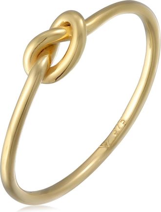 Elli Damen Knoten Geo Minimal in 375 Gelbgold