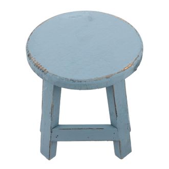 Angoily Kleiner Runder Holzhocker 18cm Wetterfester Gartenhocker als Blumentopfst&auml;nder Rustikaler Pflanzenhalter f&uuml;r Terrasse und Au&szlig;enbereich