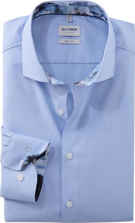 Olymp Herrenbekleidung Oberhemd Langarm Mode Hemd Level Five, Faux Uni, 366 Level 5 Body fit (15.05.2015 - F16), 16 Royal Kent, bleu 11, 41