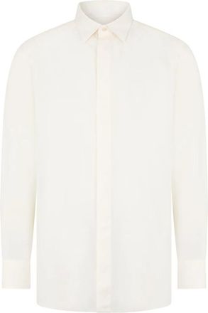 Tom Ford Homme, Chemises, Blanc, Taille: XL Drapy Twill Fluid Fit Shirt